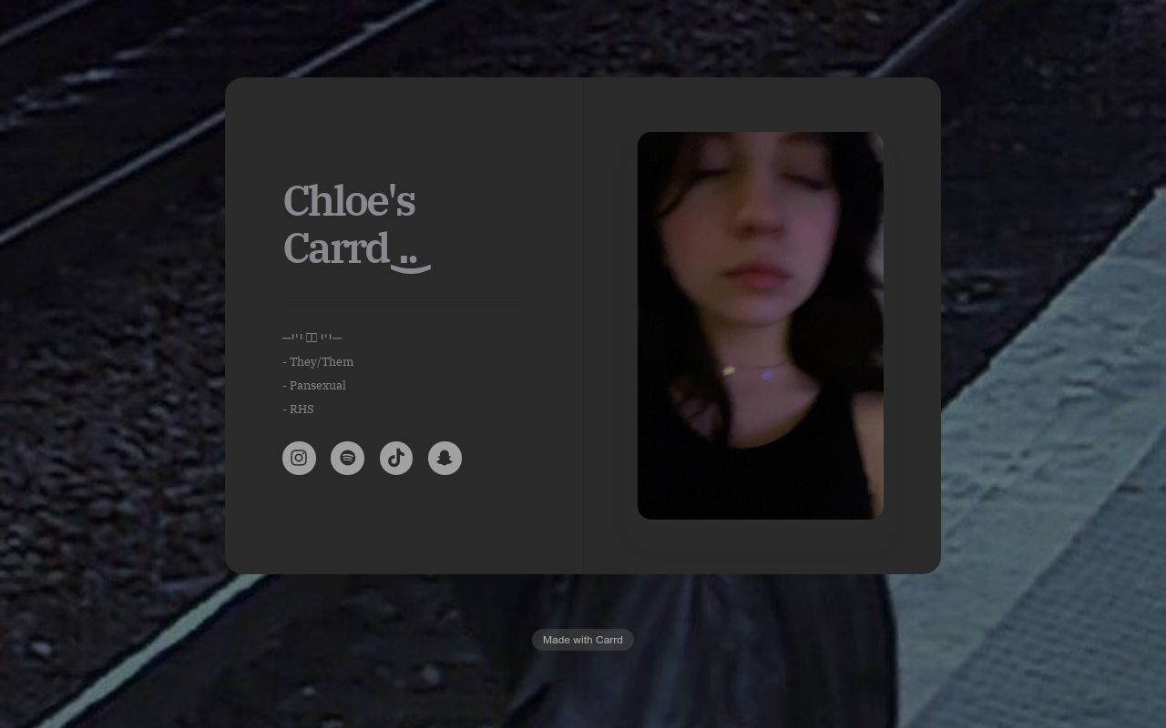 Chloe's Carrd